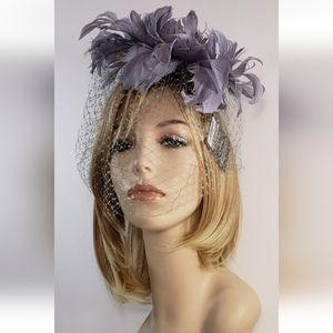 Amy Hamilton | Accessories | Luxury Fascinator Hat Veil Headpiece ...